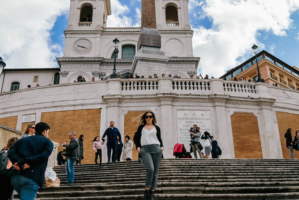 Climbing the Spanish Steps in Rome - Amy Morgan & Co